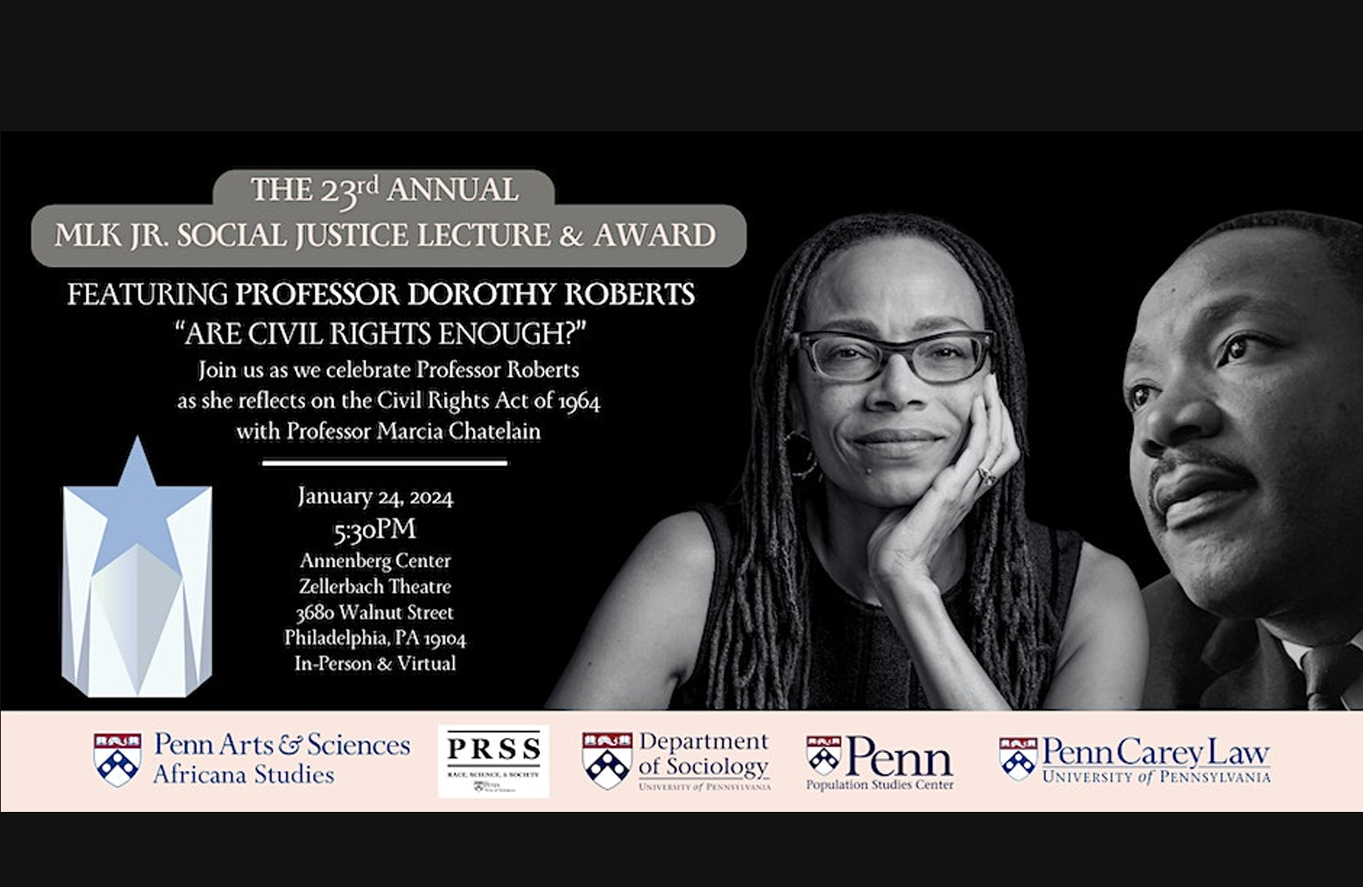 23rd Annual MLK Jr. Social Justice Lecture & Award | Annenberg